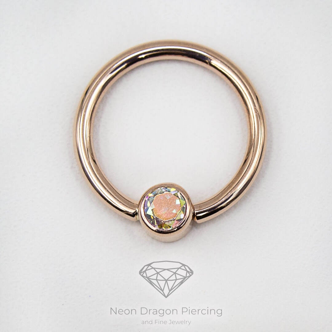 Fixed Bezel Ring - 5/16" | Neon Dragon Piercing